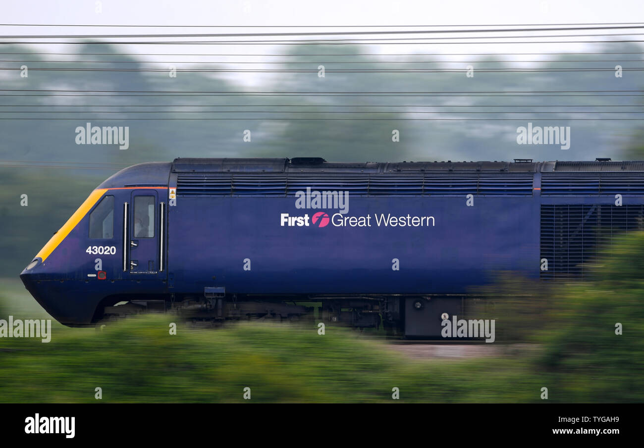 First train passes hi-res stock photography and images - Alamy