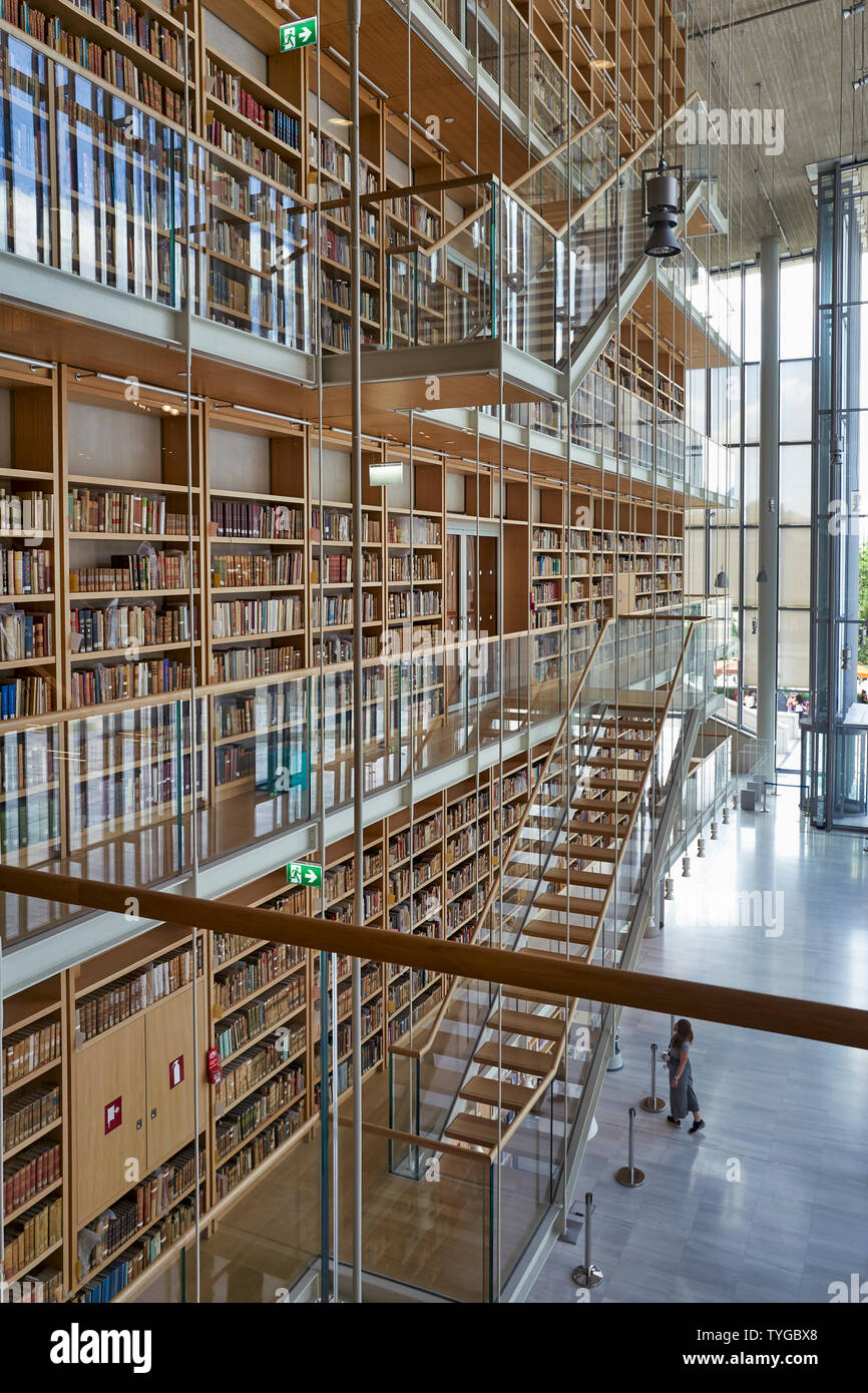 Athens Greece. The National Library inside the Stavros Niarchos ...
