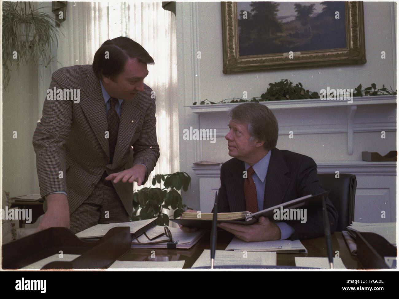President Jimmy Carter and Frank Moore Stock Photo - Alamy