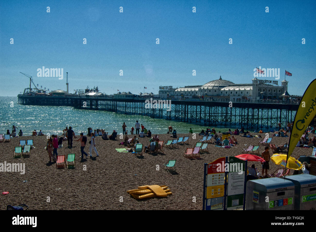 Brighton Palace Pier and Brighton beach Stock Photo - Alamy