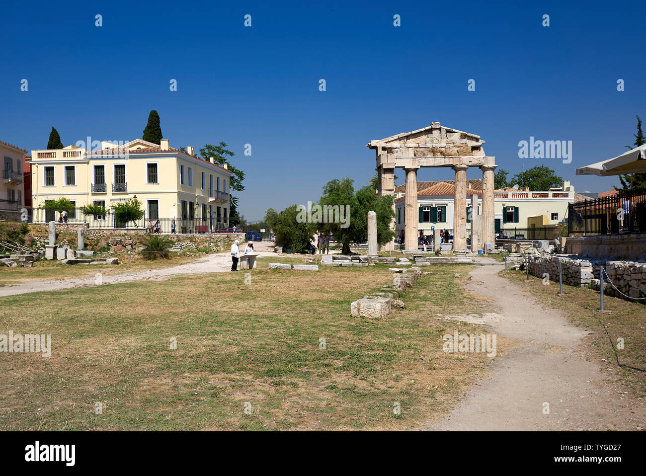 Athens Greece. The Roman Agora Stock Photo - Alamy