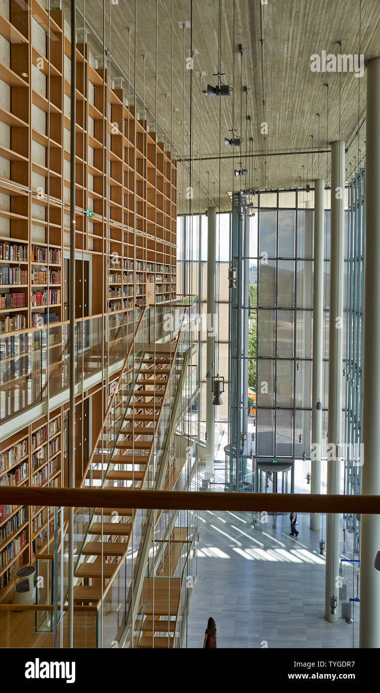 Athens Greece. The National Library inside the Stavros Niarchos ...