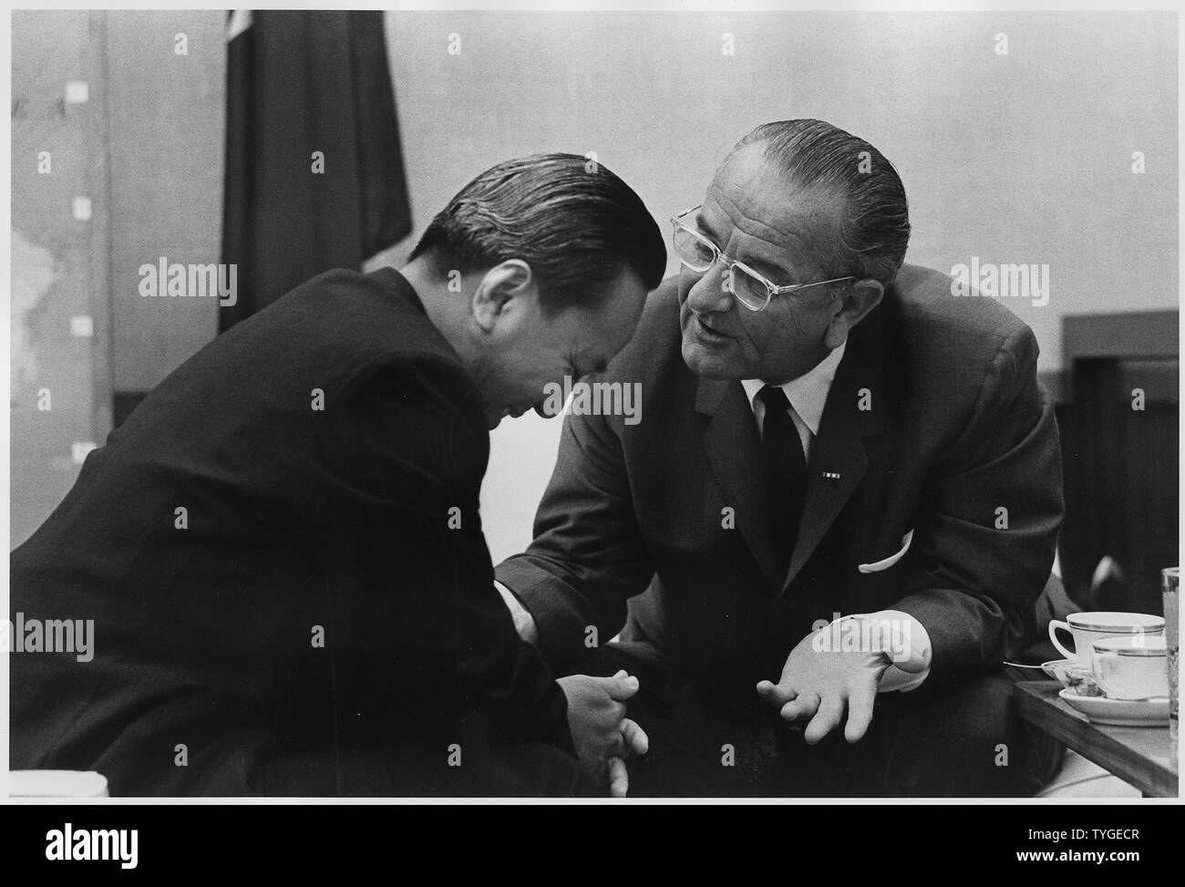 President Nguyen Van Thieu (South Vietnam) and President Lyndon B ...