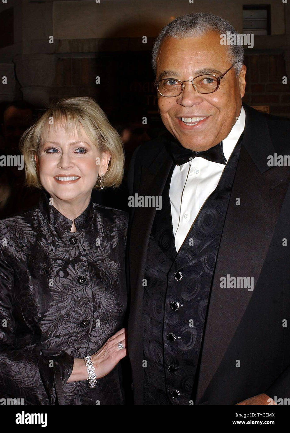 Actor James Earl Jones and wife CiCi attend the Nov. 23, 2003 opening ...