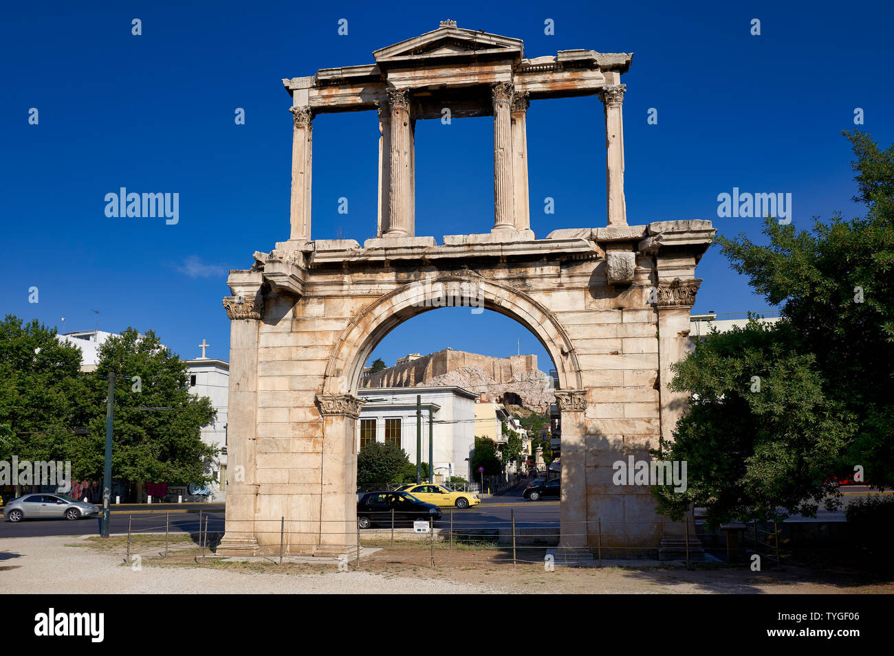 Hadrians arch hi-res stock photography and images - Alamy
