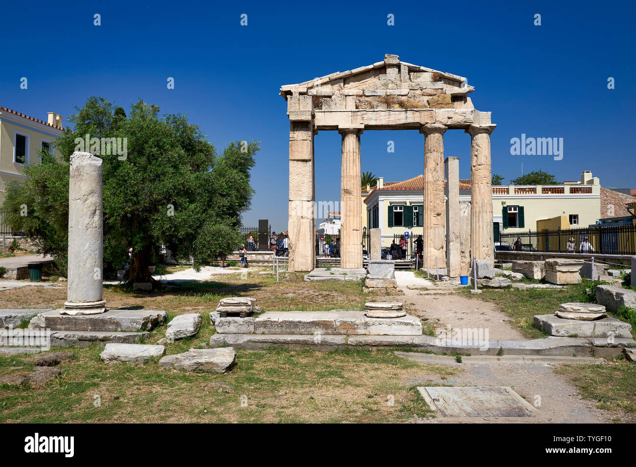 Athens Greece. The Roman Agora Stock Photo - Alamy