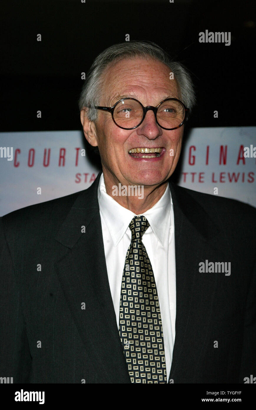Alan Alda poses for pictures at the Premiere of Court TV's "Chasing ...