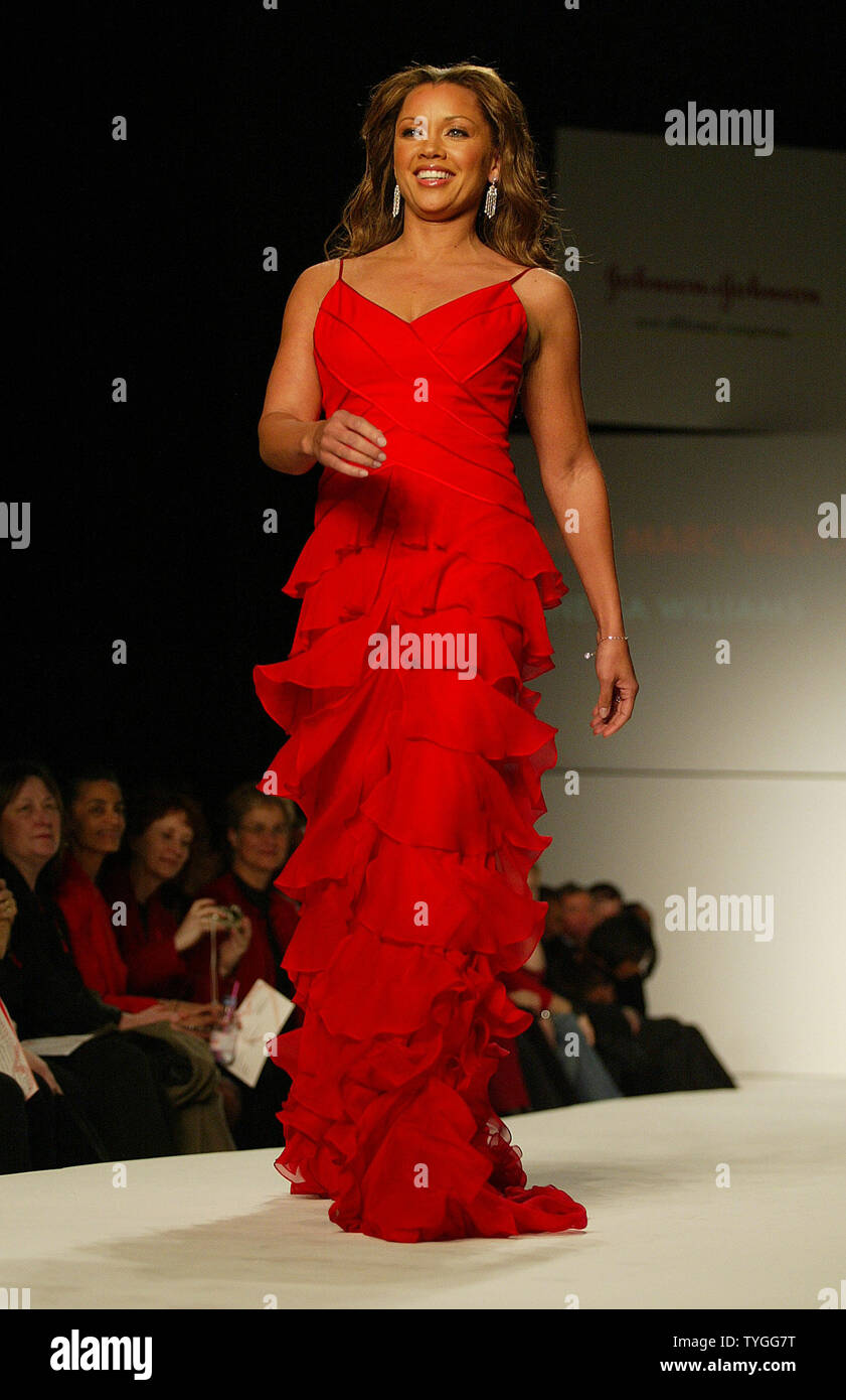 Vanessa Williams walks the runway in the Heart Truth Fashion Show which ...