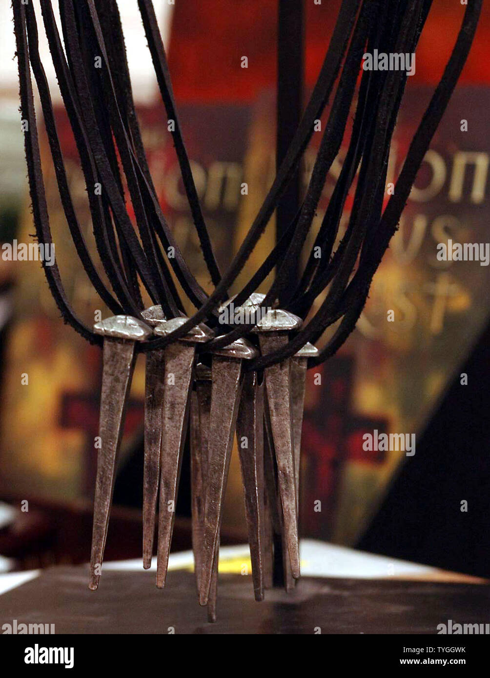 Nail pendants part of the merchandise tie in to directror Mel Gibson ...