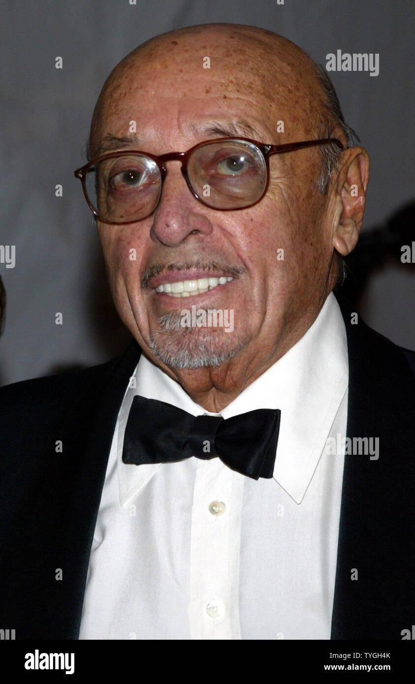 Ahmet Ertegun poses for pictures at the Rock & Roll Hall of Fame ...