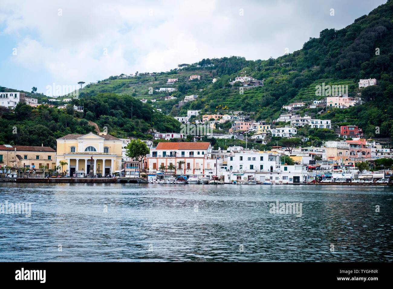 Ischia Harbour on Ischia Island, Amalfi Coast, Italy Stock Photo - Alamy