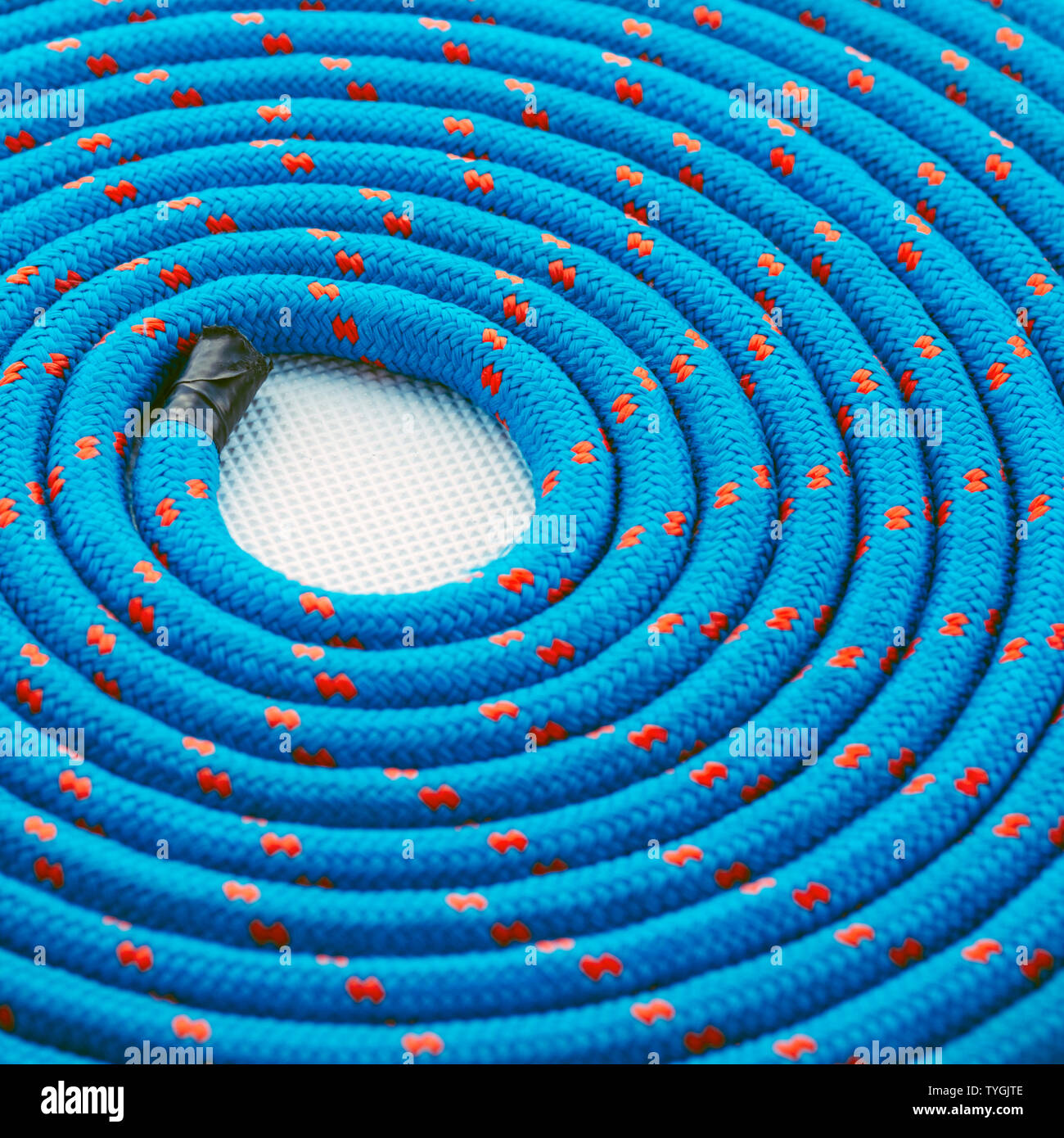 Coiled line on a sailing yacht Stock Photo - Alamy