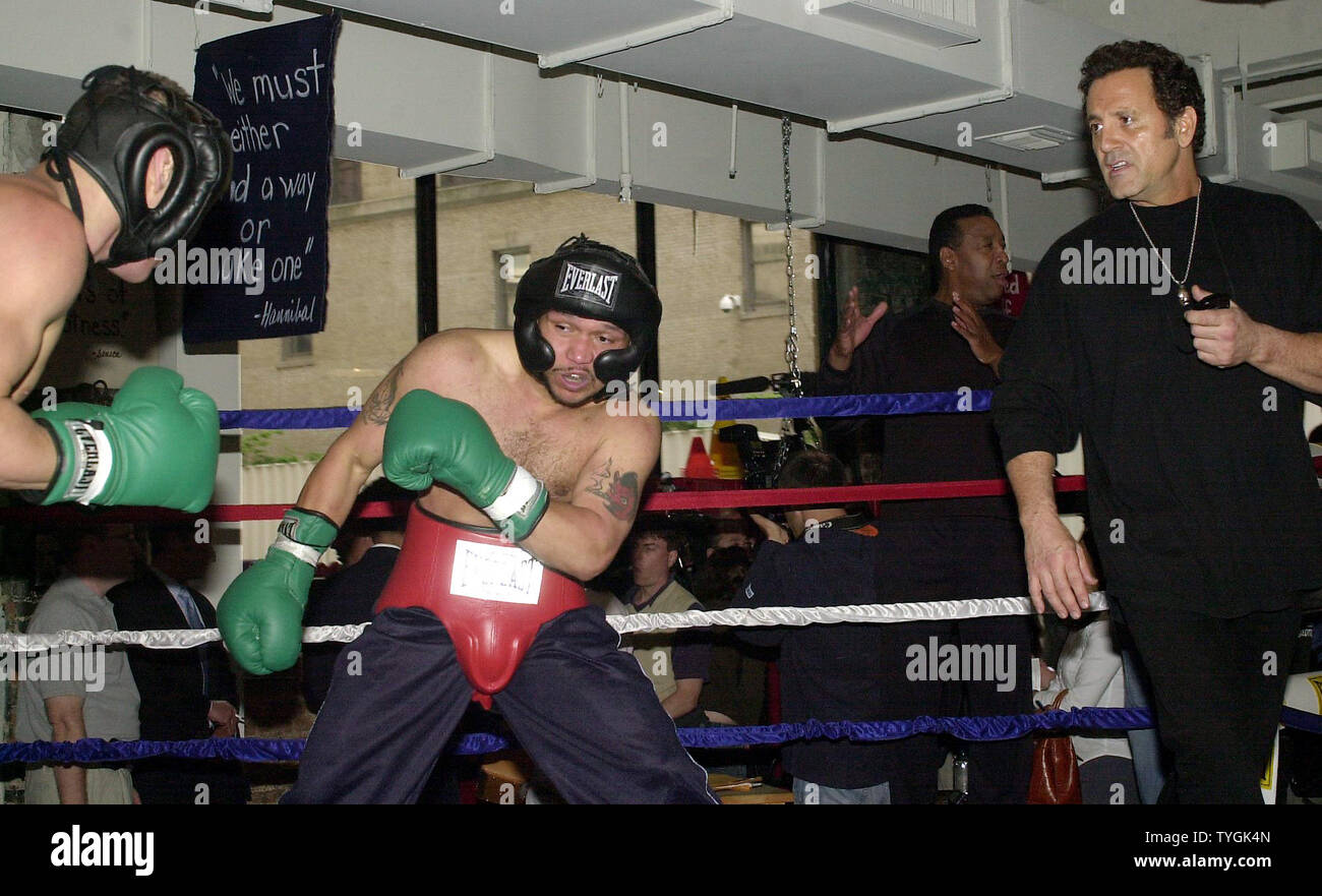 Frank Stallone an aide on the reality tv series "The Contender" which ...