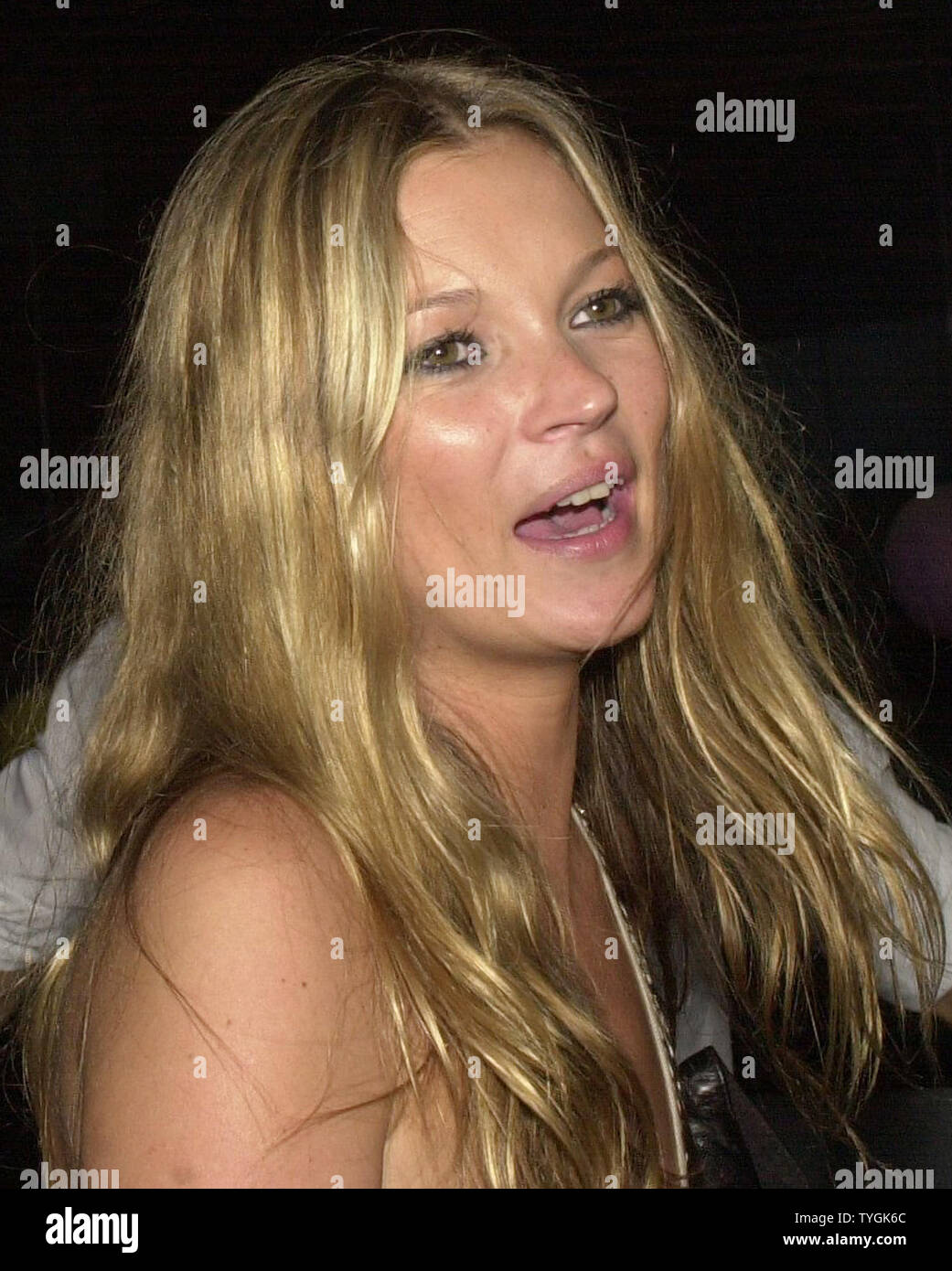 Fashion model Kate Moss attends the May 18, 2004 New York book launch ...