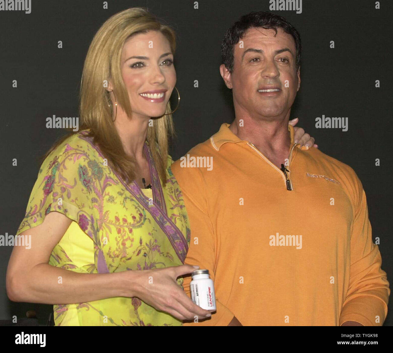Actor Sylvester Stallone and his wife Jennifer meet the media on May 19 ...