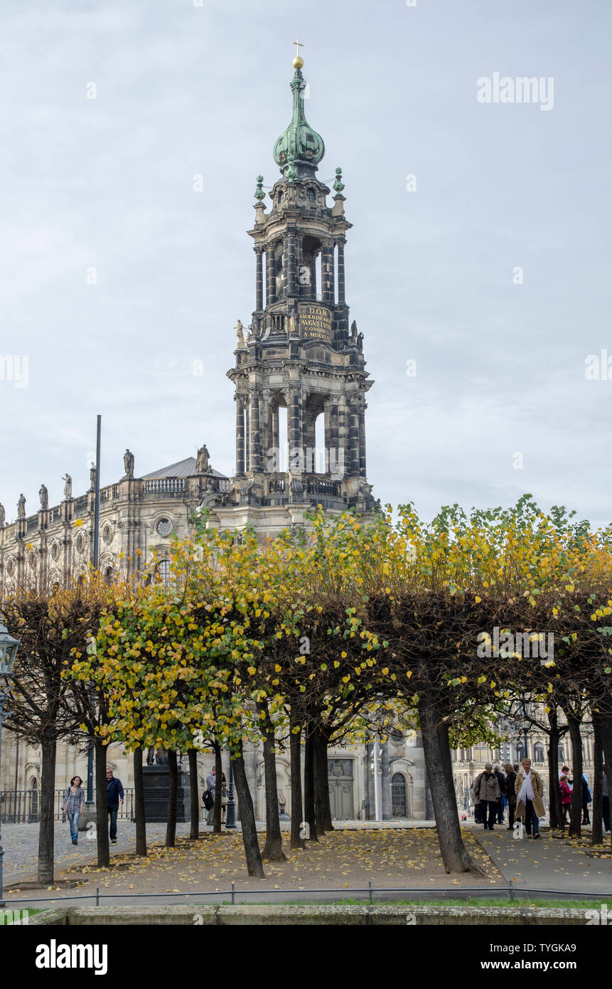 Dresden Cathedral, (Cathedral of the Holy Trinity) in Dresden, Germany ...