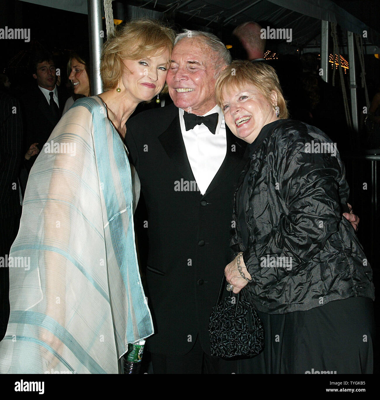 (left to right) Jill Larson, James Mitchell and Gillian Spencer pose ...
