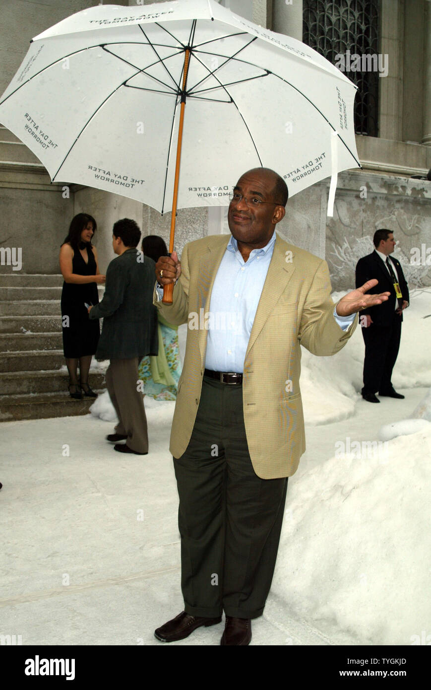Weatherman Al Roker poses for pictures at the premiere of "The Day ...