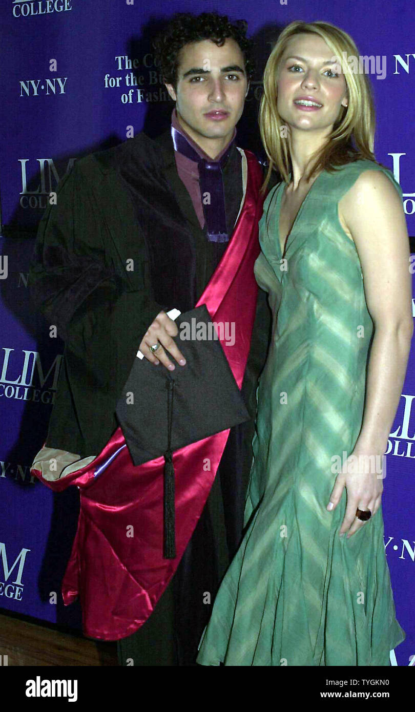 Twenty three year old fashion designer Zac Pozen poses with actress ...