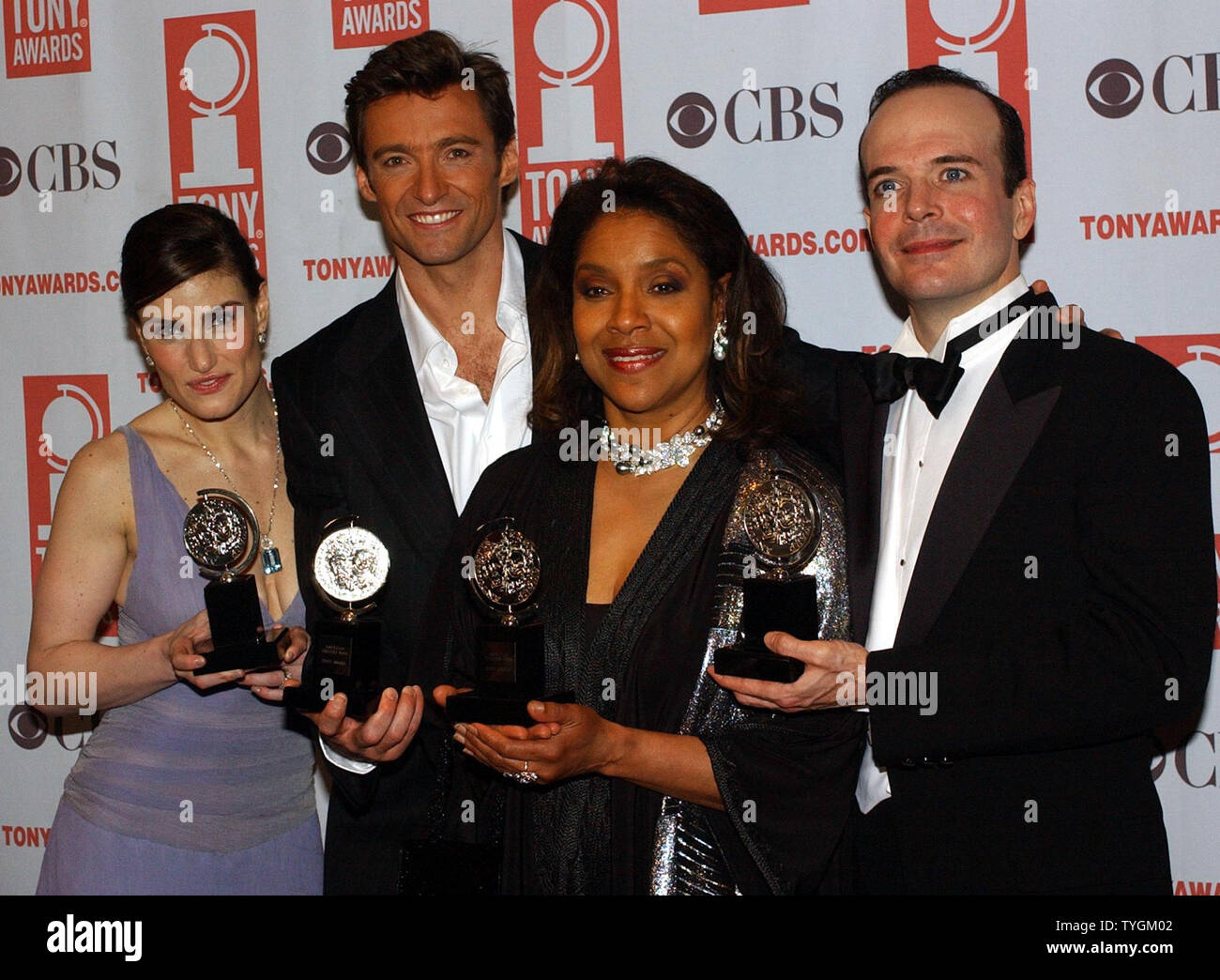 Actors Idina Menzel, Best Actress in a Musical "Wicked" Hugh Jackman ...