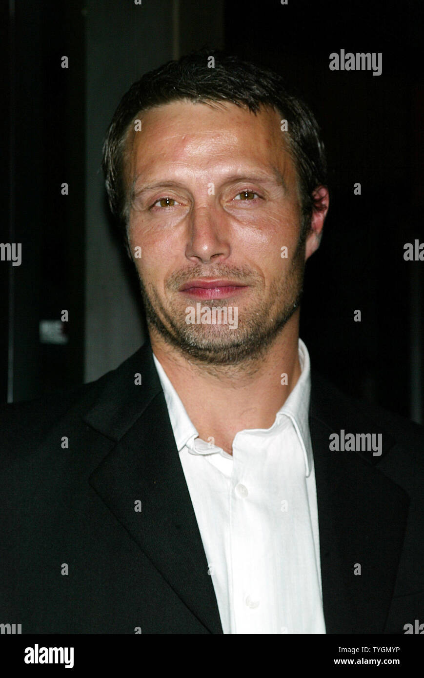 Mads Mikkelson poses for pictures at the premiere of "King Arthur" at ...