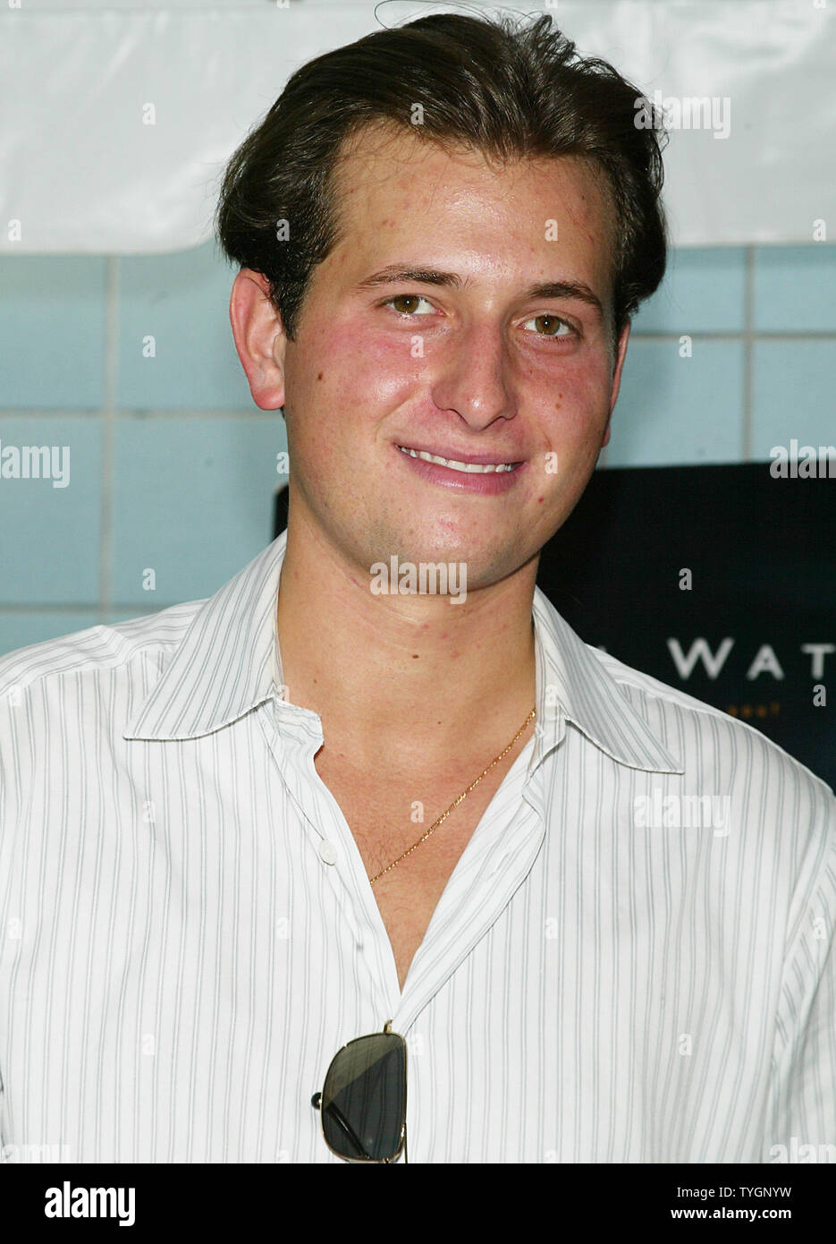 Peter Cincotti poses for pictures at the screening of "Open Water" at ...