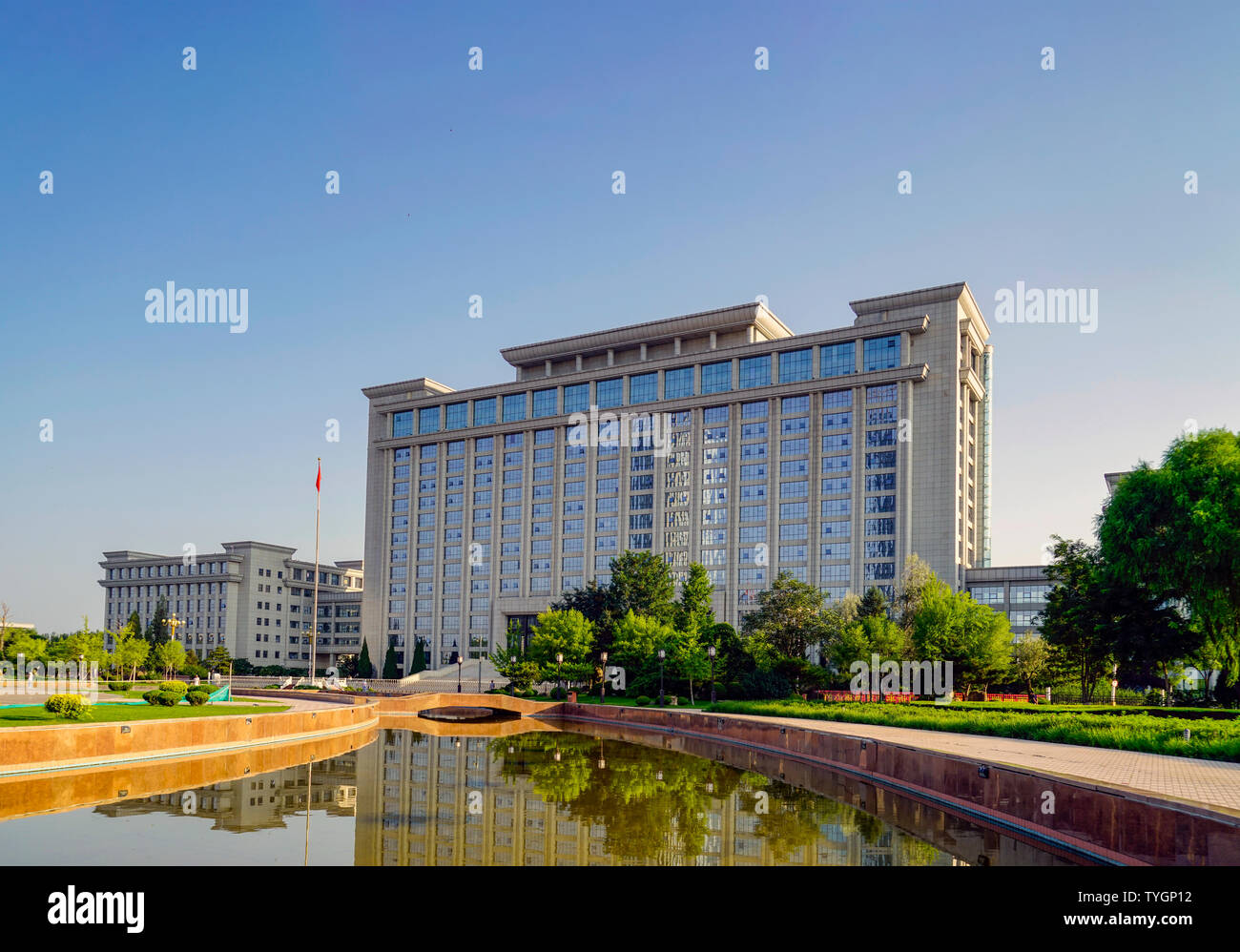 Architectural Scenery of Yinchuan City Stock Photo - Alamy