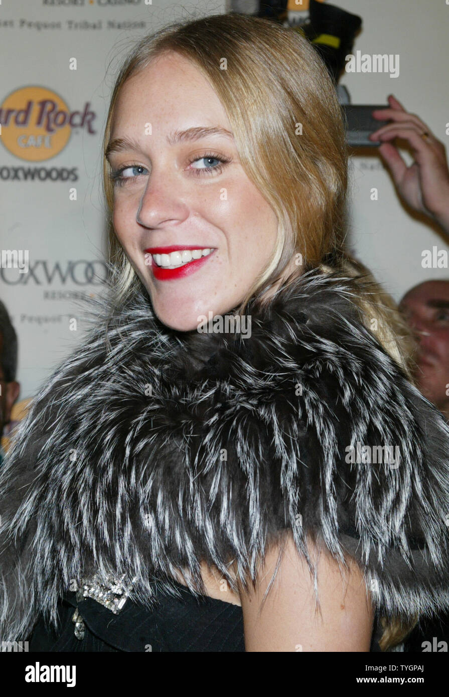 Chloe Sevigny poses for pictures at the opening of Hard Rock Cafe at ...