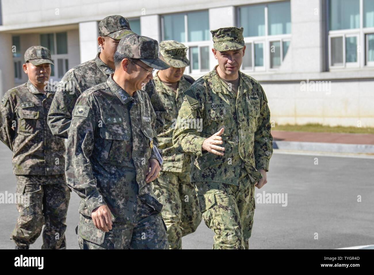 MOKPO, Republic of Korea (Nov. 8, 2016) Rear Adm. Brad Cooper, the ...