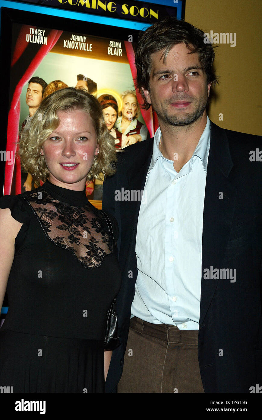 Gretchen Mol and husband pose for pictures at the premiere of "A Dirty ...