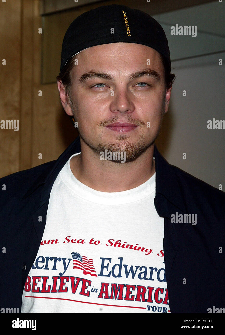 Leonardo DiCaprio poses for pictures at the screening of "Going Upriver ...