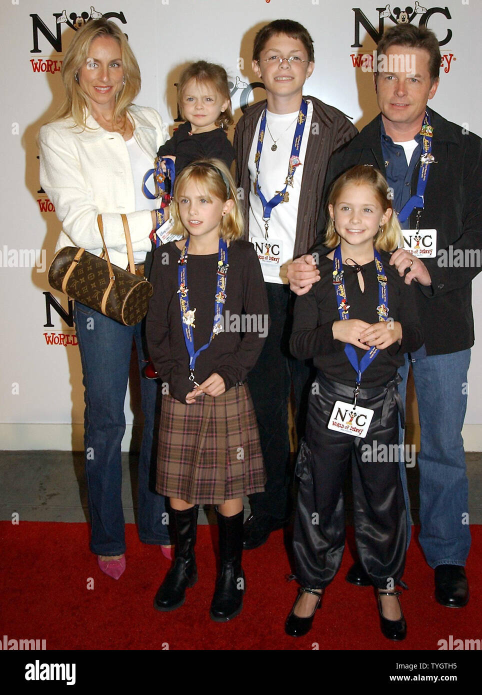 Actor Michael J. Fox and his family attend the Oct. 4, 2004 New York ...