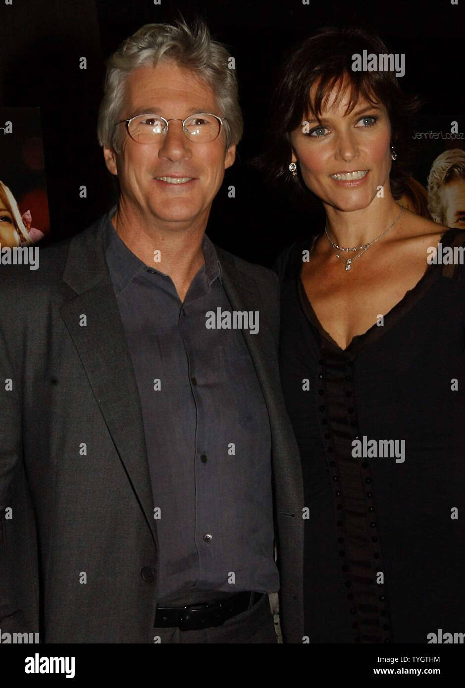 Actor Richard Gere and his wife Carrie pose for the media at the Oct. 5 ...