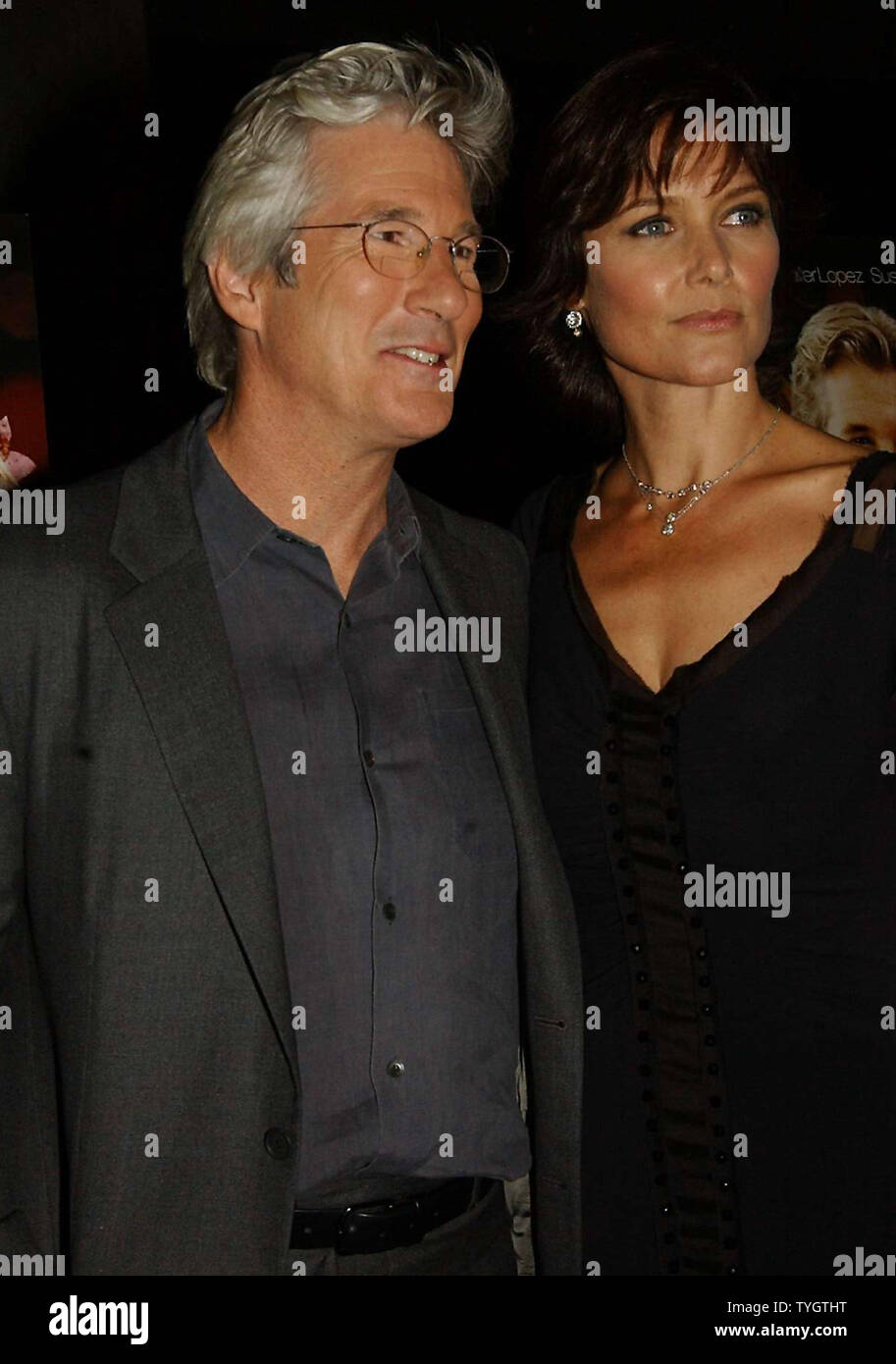 Actor Richard Gere and his wife Carrie pose for the media at the Oct. 5 ...