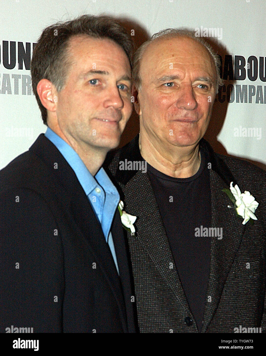 Actors Boyd Gaines (juror #8) and Phillip Bosco (juror #3) left to ...