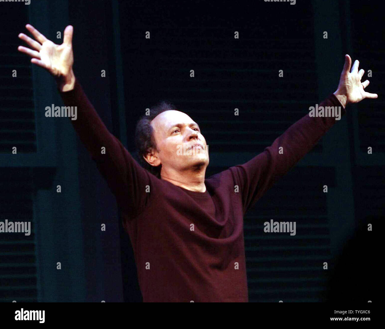 Actor/comedian Billy Crystal delivers his curtain call speech after his ...