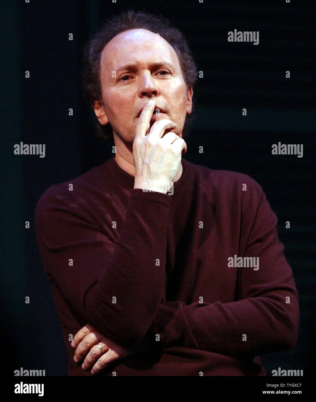 Actor/comedian Billy Crystal delivers his curtain call speech after his ...