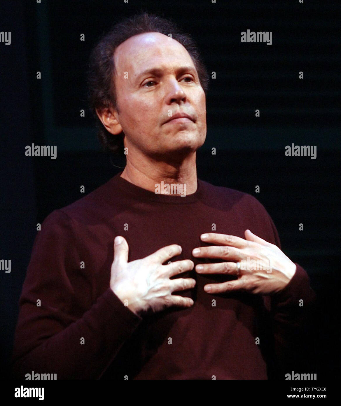 Actor/comedian Billy Crystal delivers his curtain call speech after his ...