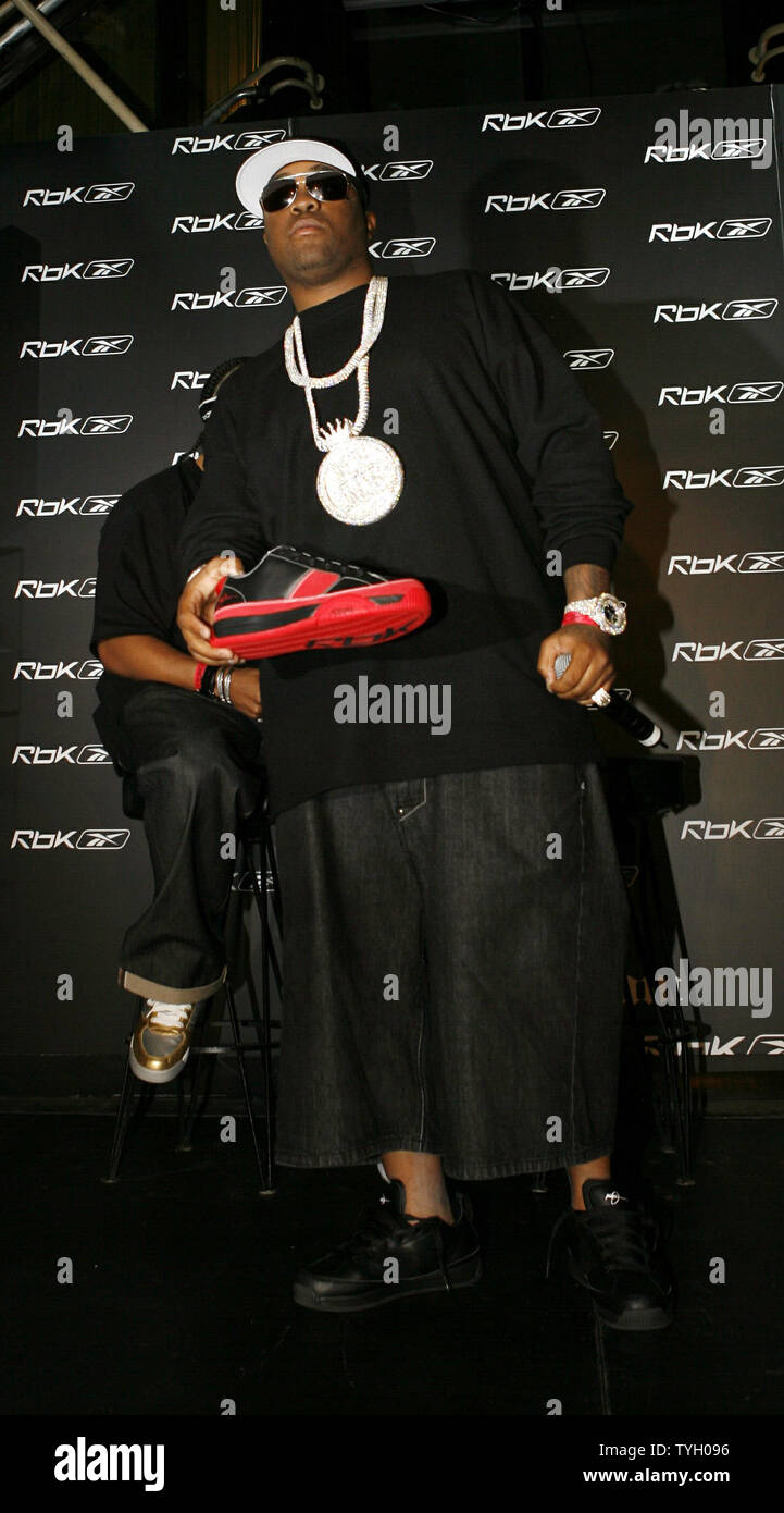 Mike Jones poses with his new sneaker at the Reebok RBK Now Playing ...