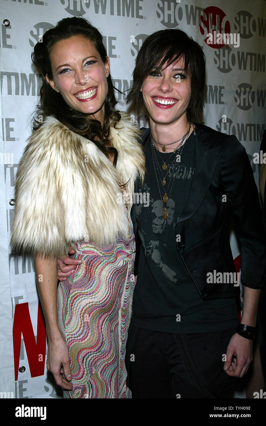 "The L Word" cast members Erin Daniels and Katherine Moennig arrive for ...