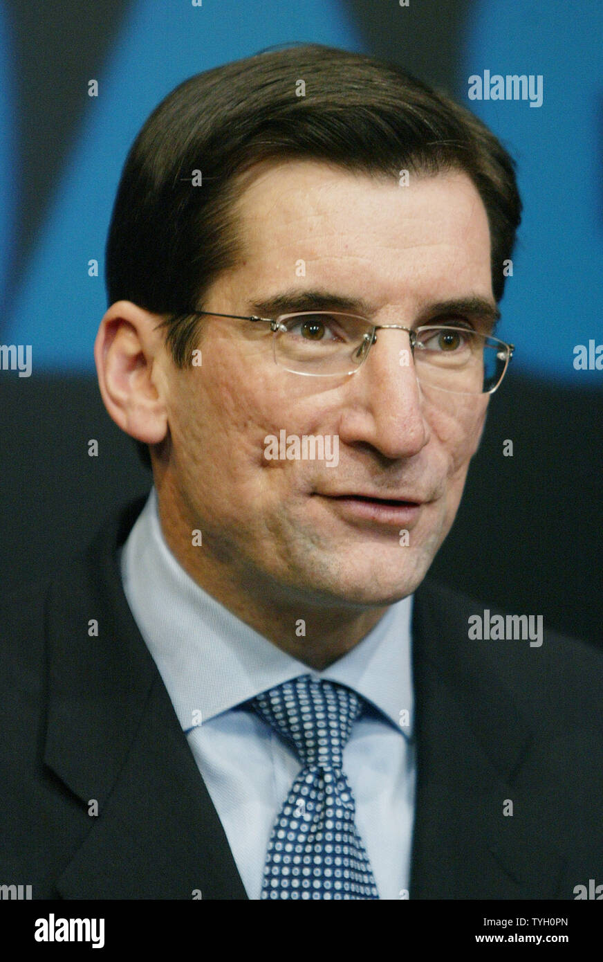 Bob Greifeld, chairman and CEO of NASDAQ, is on hand during the closing ...