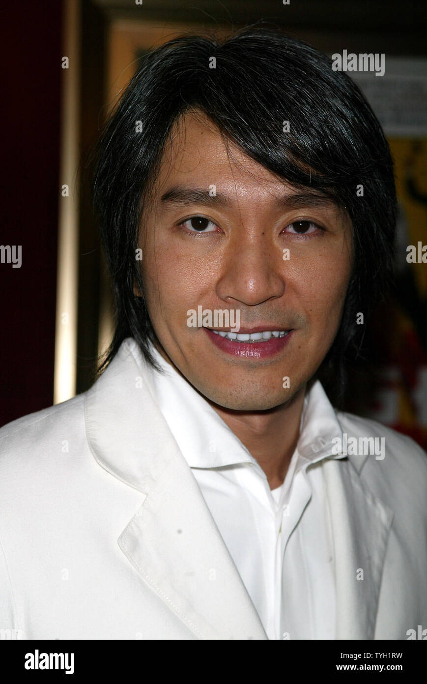 Shephen Chow arrives for the premiere of his new movie"Kung Fu Hustle ...