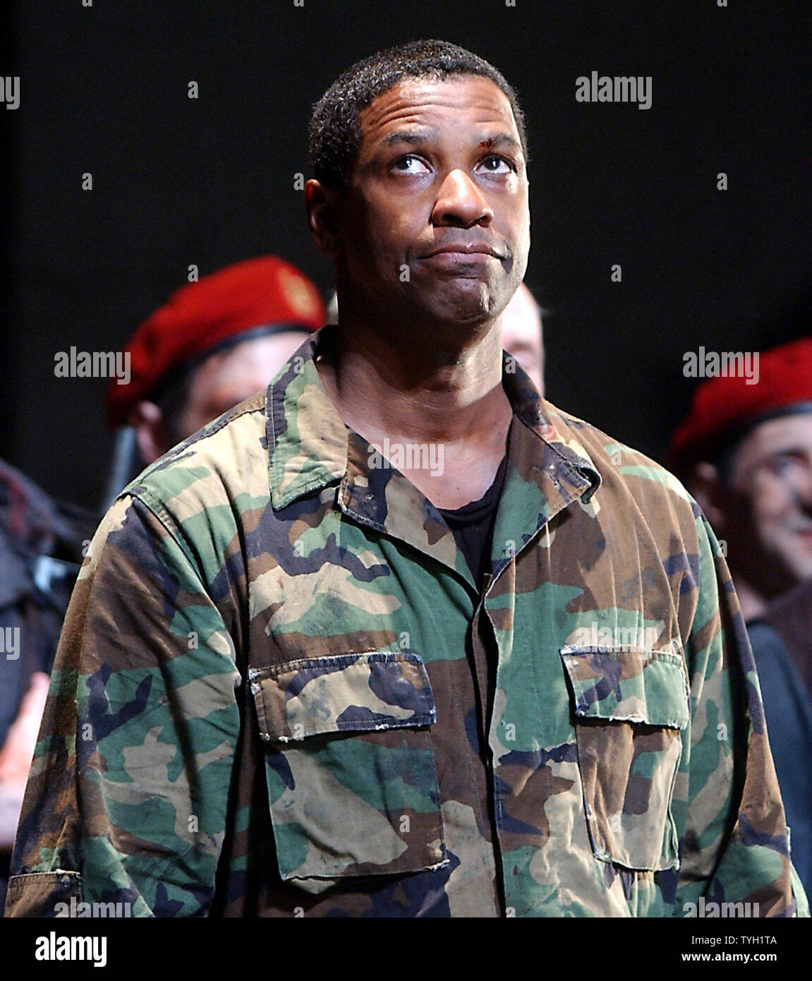 Oscar Award winning actor Denzel Washington takes his April 3, 2005 ...