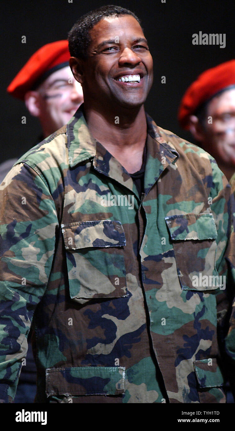 Oscar Award winning actor Denzel Washington takes his April 3, 2005 ...