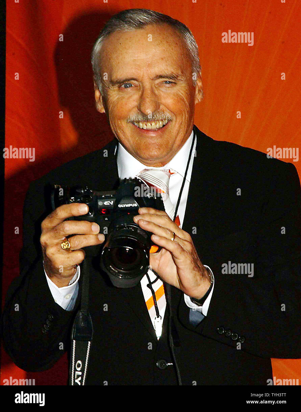 Actor Dennis Hopper, who stars in the new NBC tv series "E Ring" looks ...