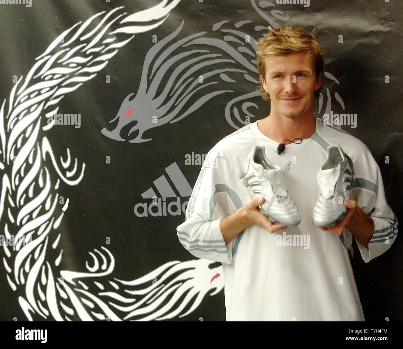 David beckham unveils new adidas hi-res stock photography and images ...