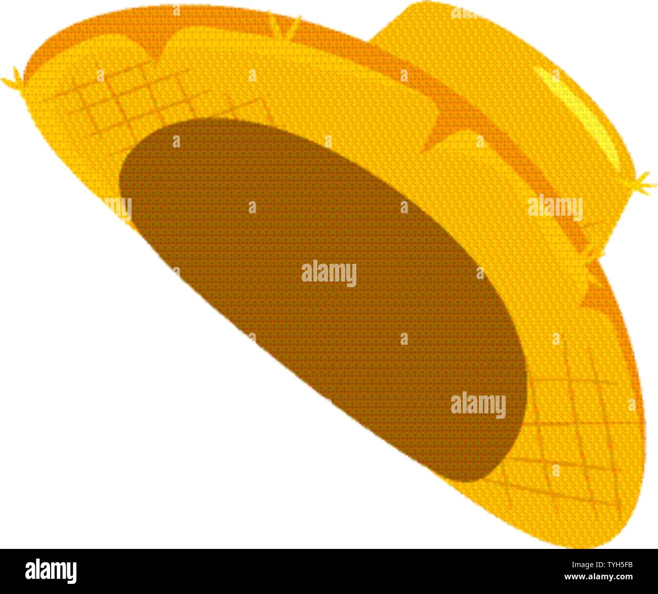 farm hat cartoon vector illustration graphic design Stock Vector Image ...