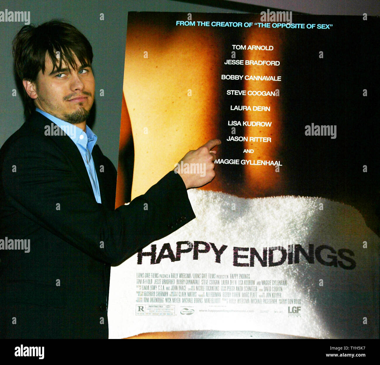 Jason Ritter arrives for the premiere of his new movie "Happy Endings ...
