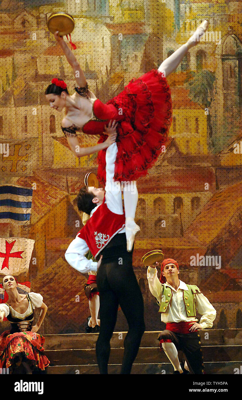 Maria Alexandrova principal dancer of the Bolshoi Ballet performs ...