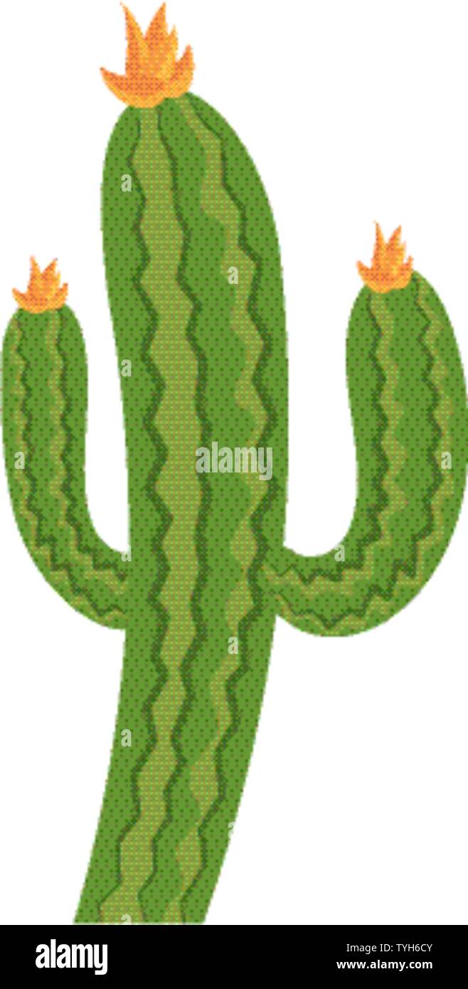 desert cactus cartoon vector illustration graphic design Stock Vector ...